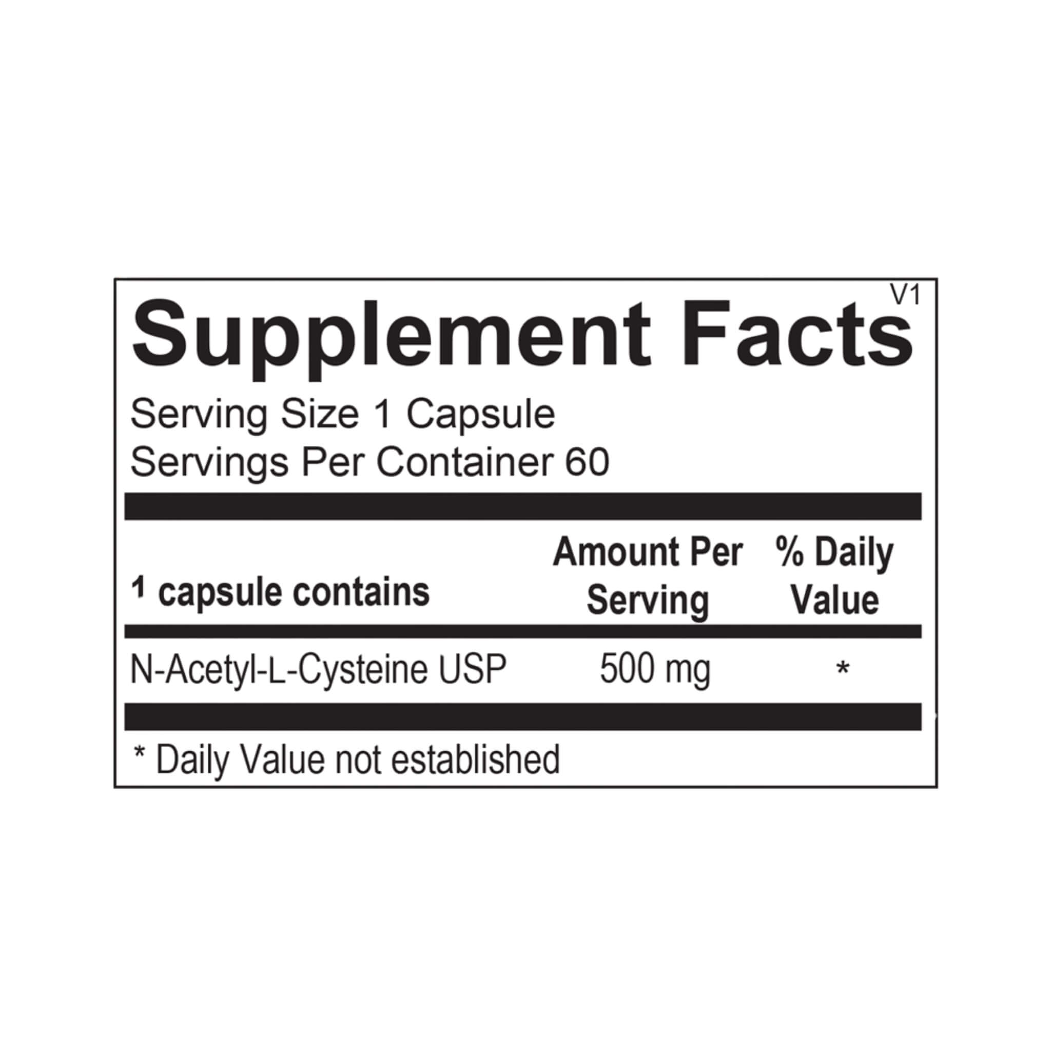 N‑Acetyl Cysteine (60 Capsules) by Ortho Molecular Products – Revive ...